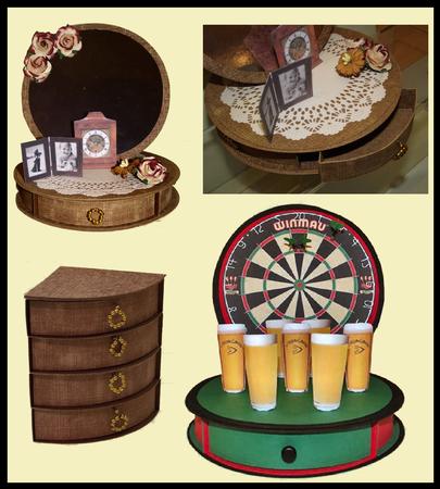 Circular Easel Card With 4 Underdrawers Choice No1 - CUP708605_1929 ...