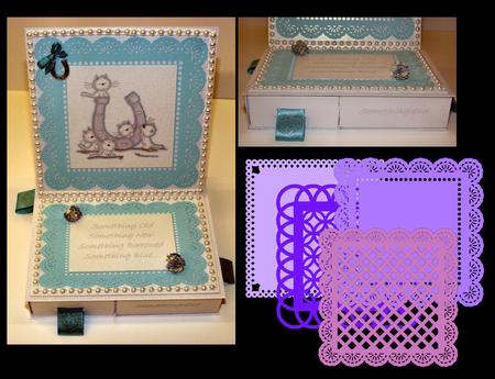 Square Easel Card With 4 Underdrawers And 4 Doilies - CUP708619_1929 ...