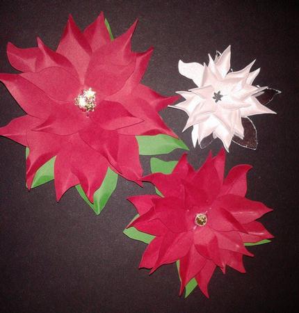 3D Multi Layered Poinsettia Christmas Floral - CUP708633_1929 ...