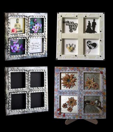 4 Window Shadow Box - With 3 Choices Of Frame - CUP710669_1929 ...