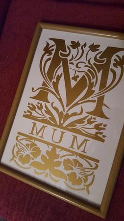 Vinyl Word Art Split Letter Mum - File - CUP712730_1929 | Craftsuprint