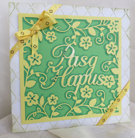 Pasg Hapus Happy Easter In Welsh Card Topper 3 Layers - CUP712850_1929 ...