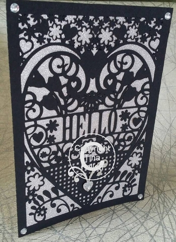 Hello Card (with Box) Beautiful Cutout Design (Studio format ...