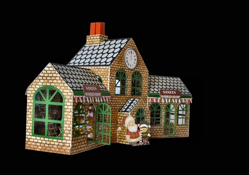 Santas Workshop 3D Model - 2 Storey Main Building And Side - CUP762295 ...