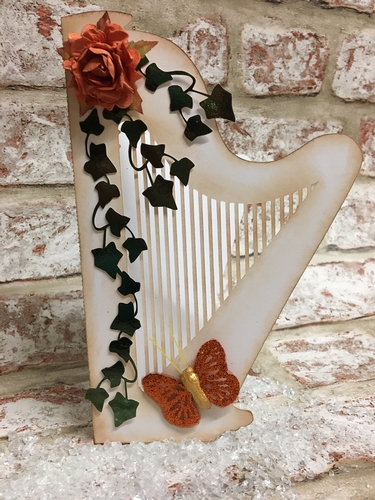 Harp Shaped Card Template and also a Card Topper - CUP765733_1929 ...