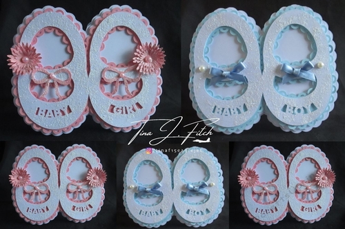 Scalloped Baby Shoe Card TF0291, All Formats - CUP1044665_596 ...