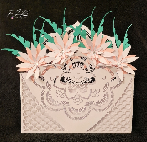 Floral Flower topper card TF0643, All formats - CUP1193103_596 ...