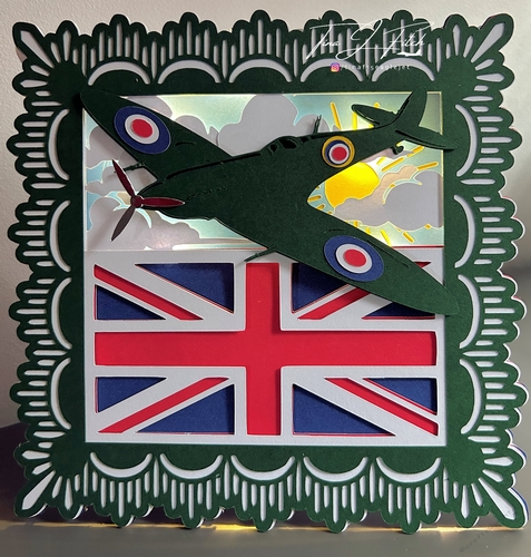 British SpitFire Luminaire Card Template, TF0786, Cutting Files, All ...