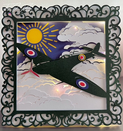 SpitFire In the Clouds Luminaire Card Template TF0788, All Formats ...