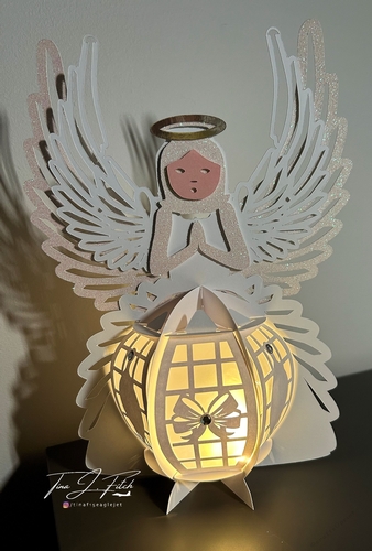 Christmas Angel Lantern Table Decoration Template TF0813, All formats ...