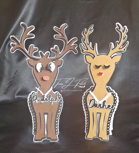 Set of 9 santas Reindeer Cards TF0592, All Formats - CUP1348309_596 ...