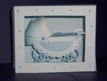 Pink 3D Pram & Box - CUP165545_596 | Craftsuprint