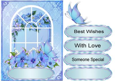 Blue Window Card Front - CUP477958_596 | Craftsuprint