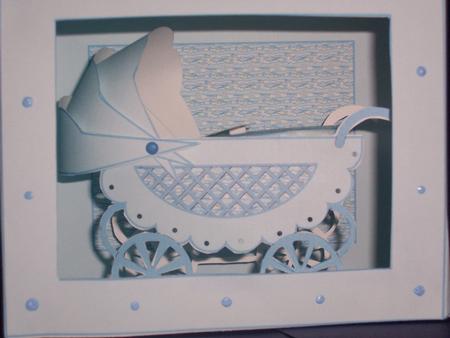 Pink Or Blue Print And Cut Babies 3D Pram - Hand Cut Only - CUP700581 ...