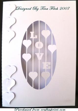 Love Heart Frame Card - CUP701476_596 | Craftsuprint