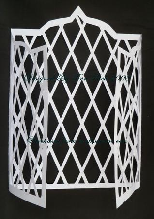 Lattice Gatefold Overlay - CUP701661_596 | Craftsuprint