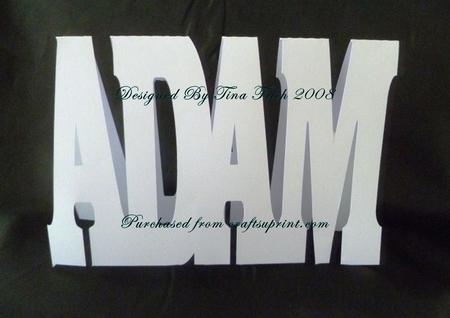 Adam Name Card - CUP701804_596 | Craftsuprint