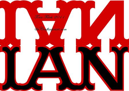 Ian Name Layered Card - CUP701880_596 | Craftsuprint