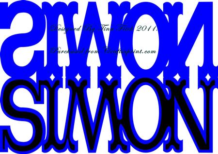Simon Name Layered Card - CUP701948_596 | Craftsuprint