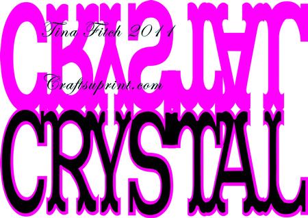 Chrystal Name Layered Card - CUP701966_596 | Craftsuprint