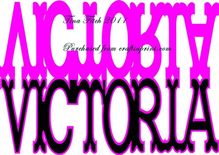 Victoria Name Layered Card - CUP701972_596 | Craftsuprint