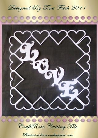 Love Heart Matt - CUP702353_596 | Craftsuprint