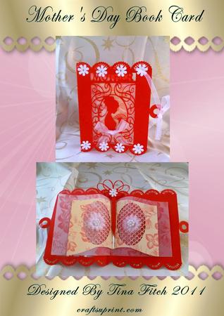 Mother's Day Open Book Card - CUP702799_596 | Craftsuprint