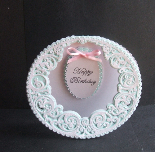 Birthday Oval Aperture Card, All formats - CUP934407_596 | Craftsuprint