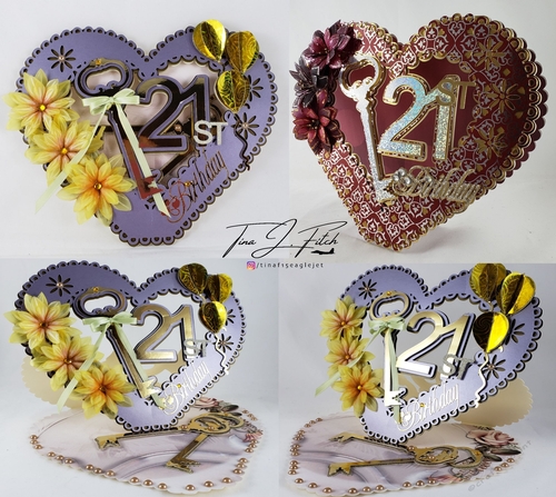 21st Heart Card TF0229 ALL FORMATS - CUP938209_596 | Craftsuprint