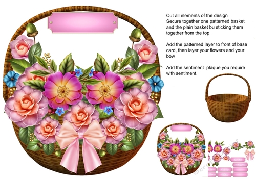 Basket Card Kit - CUP969720_596 | Craftsuprint