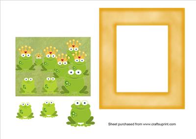 Frogs in a Frame - CUP172283_33 | Craftsuprint