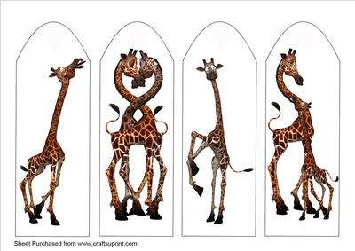 Giraffe Bookmarks - CUP175931_33 | Craftsuprint