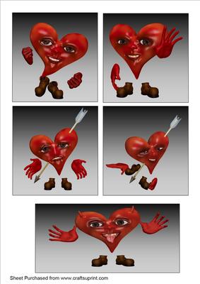 Cheeky Hearts - CUP180305_33 | Craftsuprint