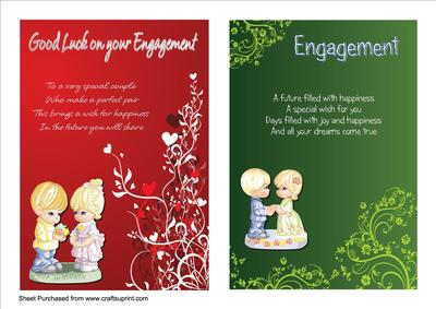 Two A5 Engagement Cards with Verses - CUP208954_33 | Craftsuprint