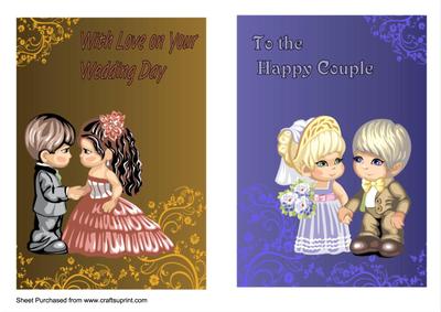 Two A5 Wedding Cards - CUP209503_33 | Craftsuprint