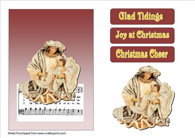 Nativity A5 Card - CUP231600_33 | Craftsuprint