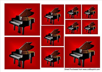 Piano Toppers - CUP290724_33 | Craftsuprint