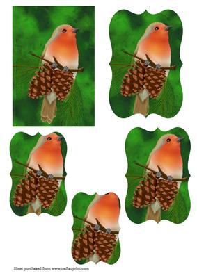 Christmas Robin Shaped Pyramid - CUP361701_33 | Craftsuprint