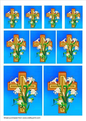Wooden Cross Toppers - CUP390224_33 | Craftsuprint
