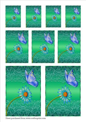 Blue Butterfly Toppers - CUP410946_33 | Craftsuprint