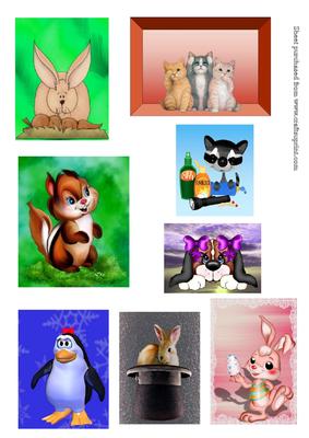 Animals Collage Sheet1 - CUP412603_33 | Craftsuprint
