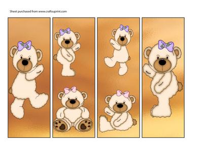 Teddy Bears Bookmarks - CUP480152_33 | Craftsuprint