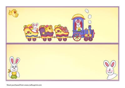 Easter Egg Train Large Dl Insert - CUP486004_33 | Craftsuprint