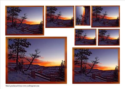 Winter Sunset Toppers - CUP513211_33 | Craftsuprint