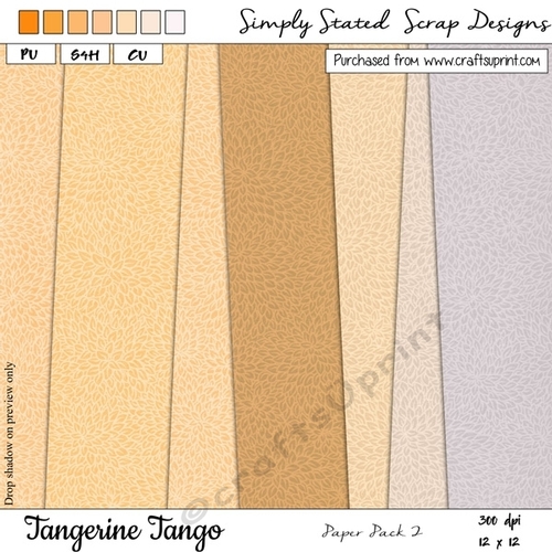 Tangerine Tango Paper Pack #2 - 12 x 12 - CUP1140233_95318 | Craftsuprint