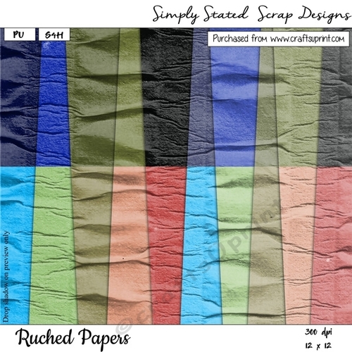 Ruched Papers - 12 x 12 - CUP1154064_95318 | Craftsuprint