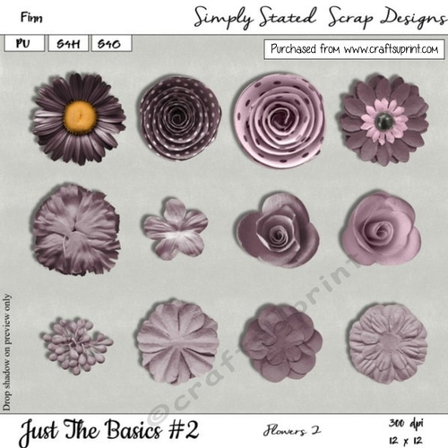 JTB2 - Finn - Flowers - Pack 2 - CUP1277779_95318 | Craftsuprint