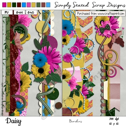Daisy Borders - CUP924971_95318 | Craftsuprint