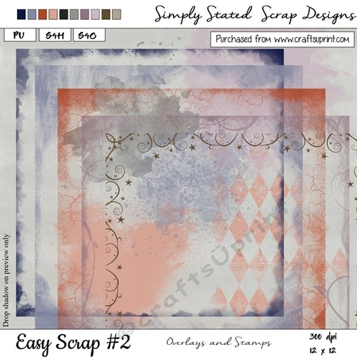 Easy Scrap #2 - Overlays & Brushed Stamps - CUP927982_95318 | Craftsuprint