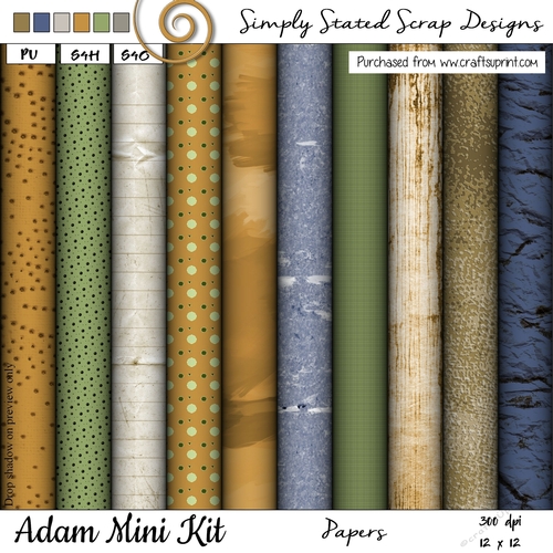 Adam - Paper Set - 12 x 12 - CUP928323_95318 | Craftsuprint